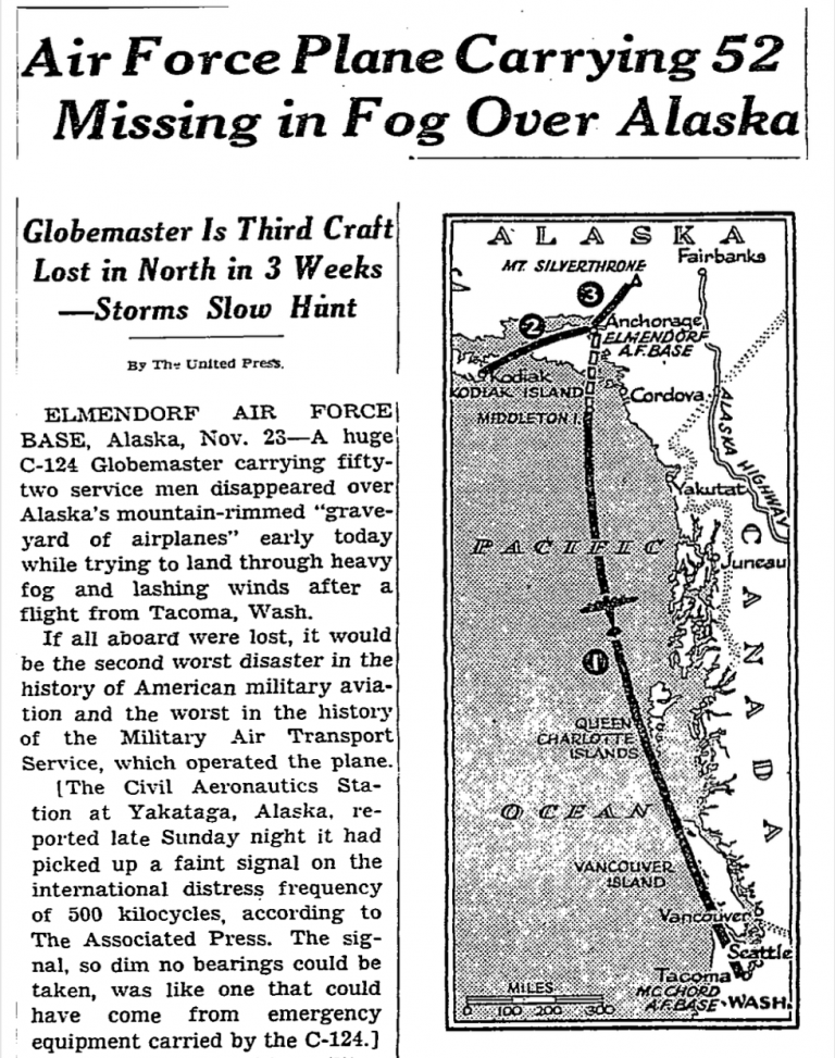 Remains of Cold War Plane Crash Emerging From Rapidly Melting Alaska ...
